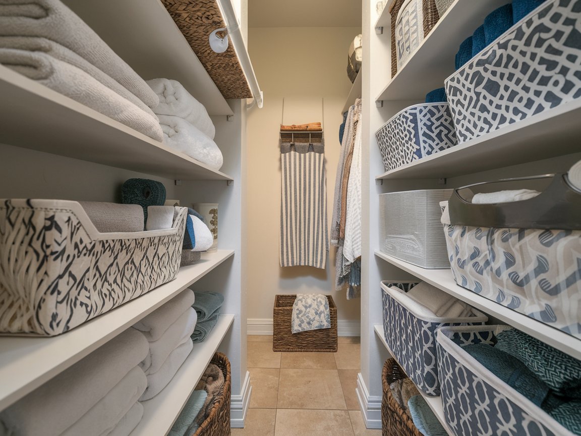 21 Smart Linen Closet Organization Ideas for Hallways, Walk-In Closets ...
