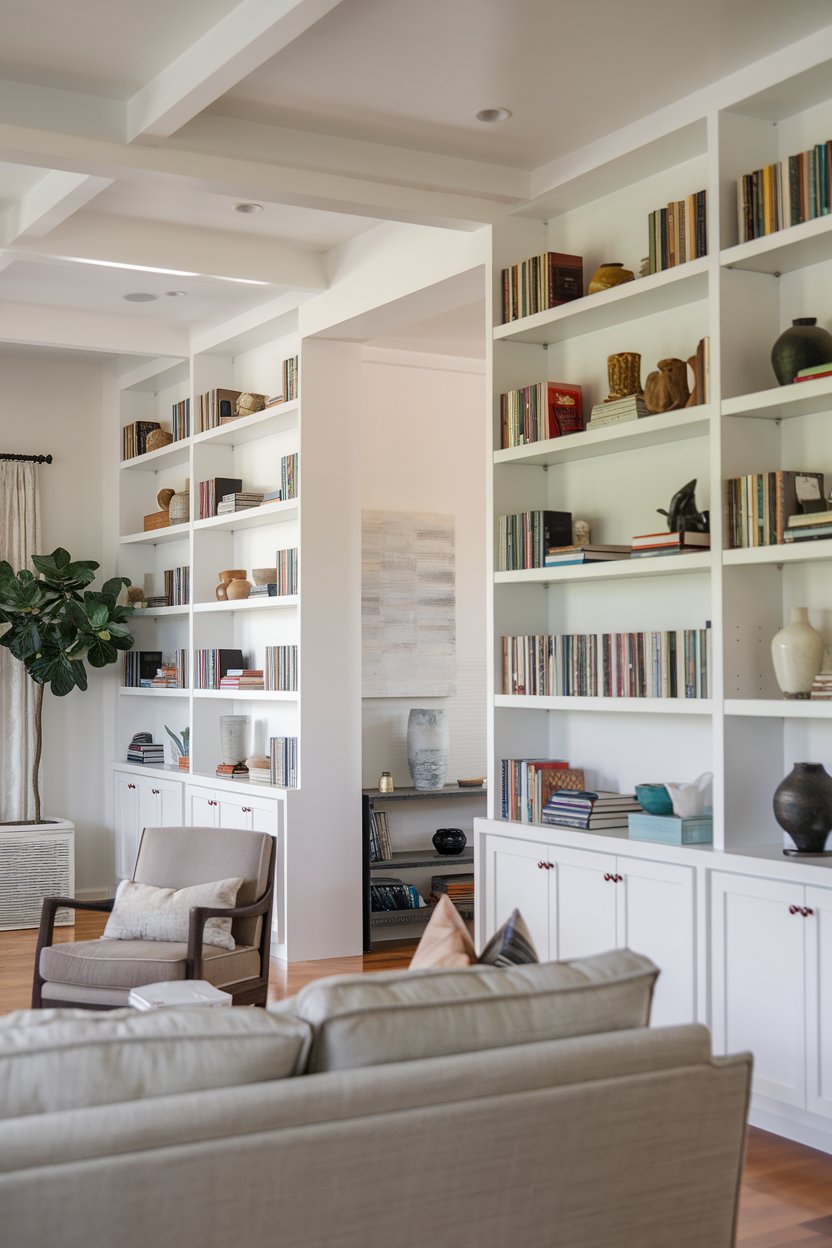 23 Innovative Living Room Shelf Ideas for 2025 | Stylish and Functional ...