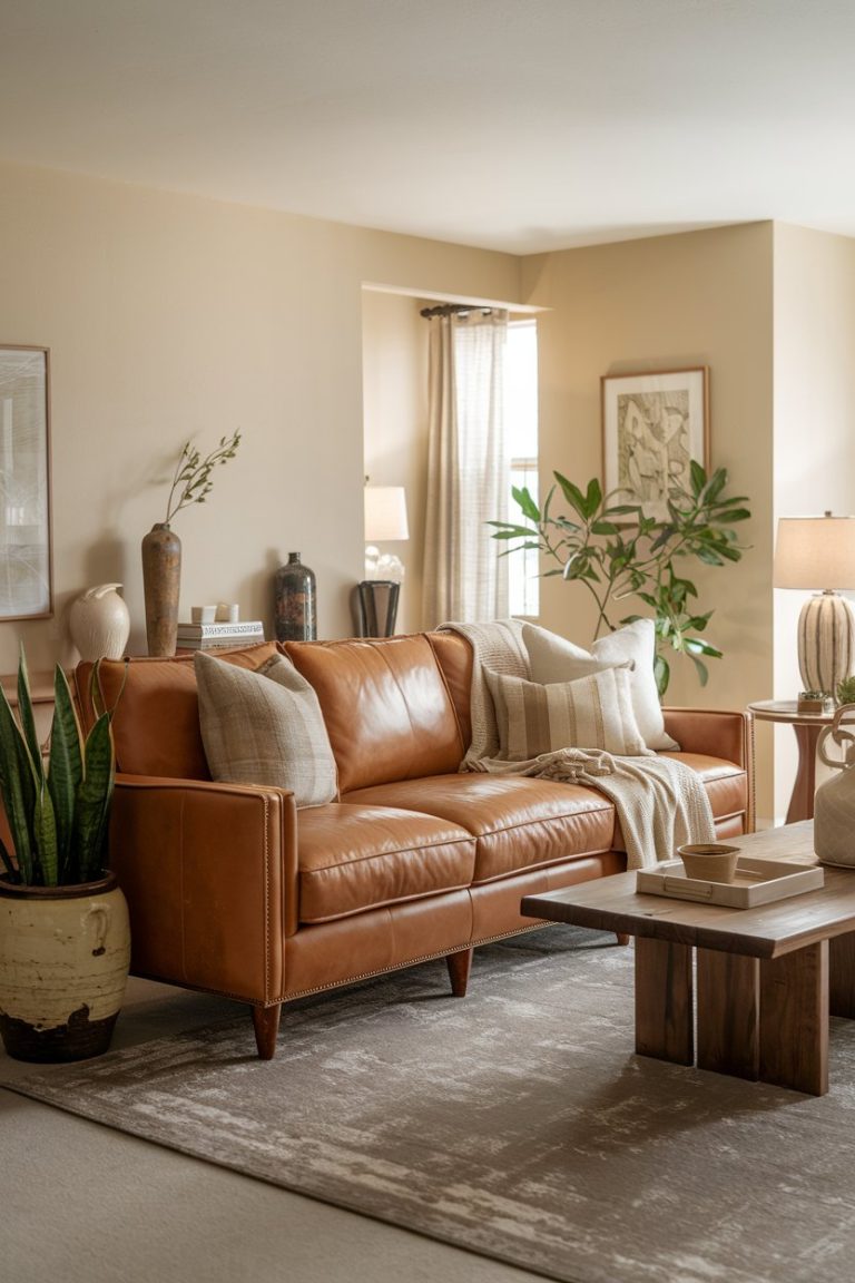 48 Leather Sofa Living Room Ideas for 2025 – Stylish, Cozy & Modern Trends for Every Home