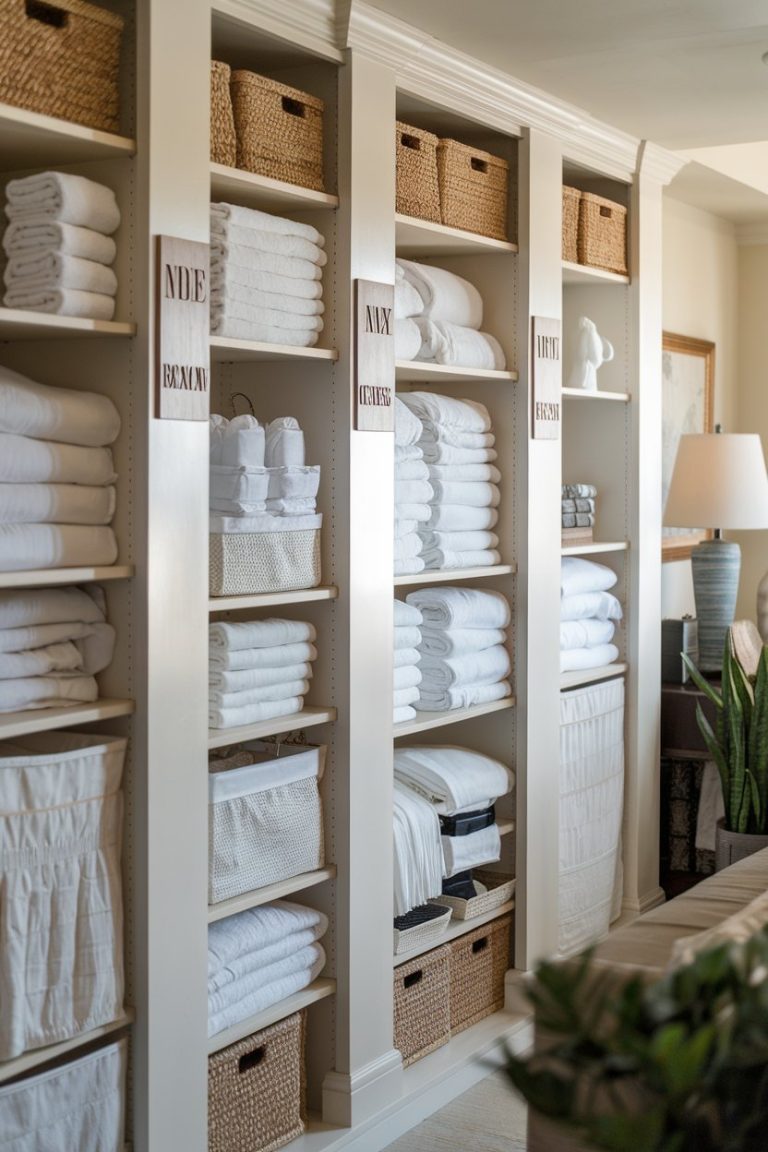 Large Linen Closet Organization 2025: 45 Smart Storage Ideas for Walk ...