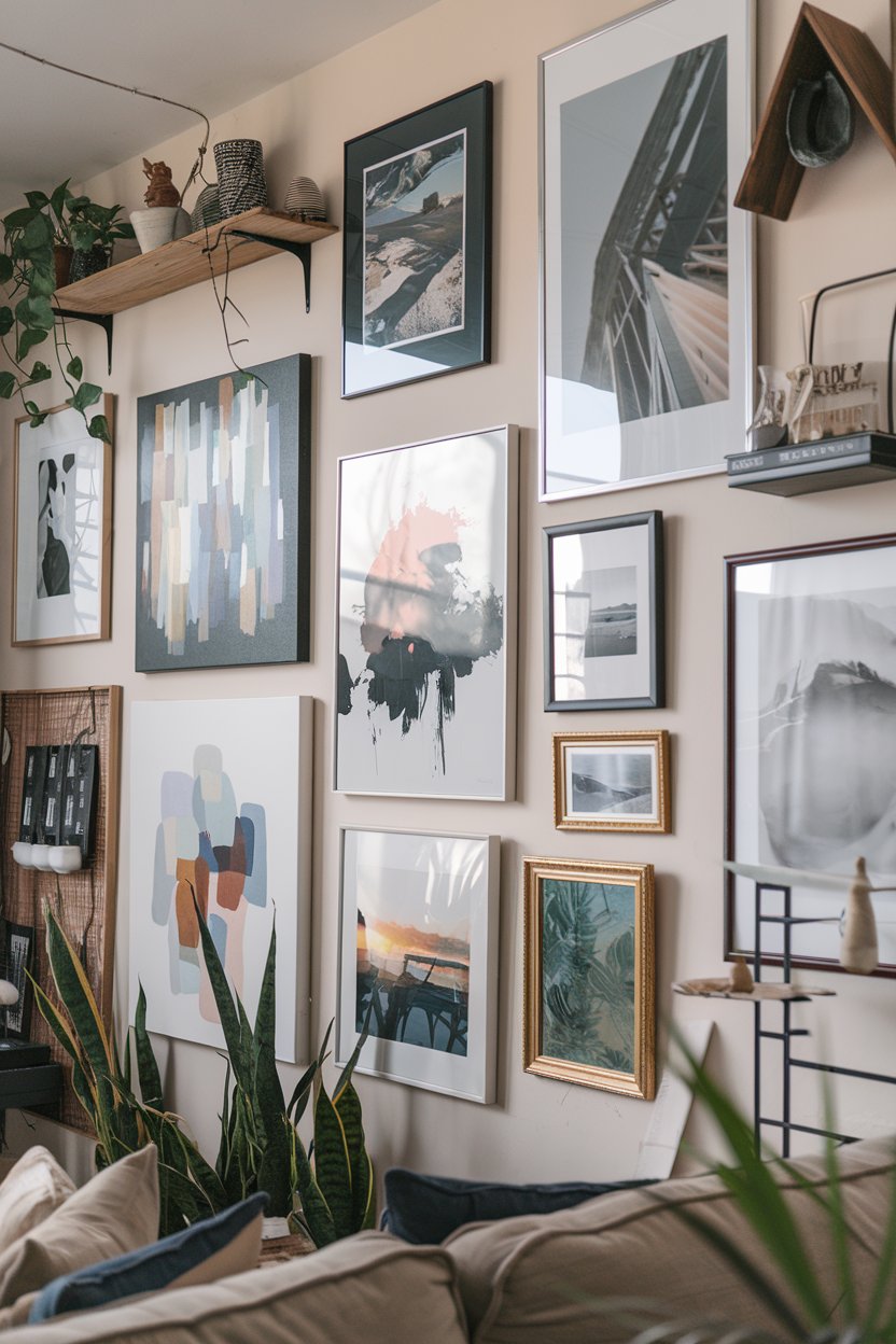 Top 39 Gallery Wall Ideas 2025 – Creative & Unique Designs for Living ...