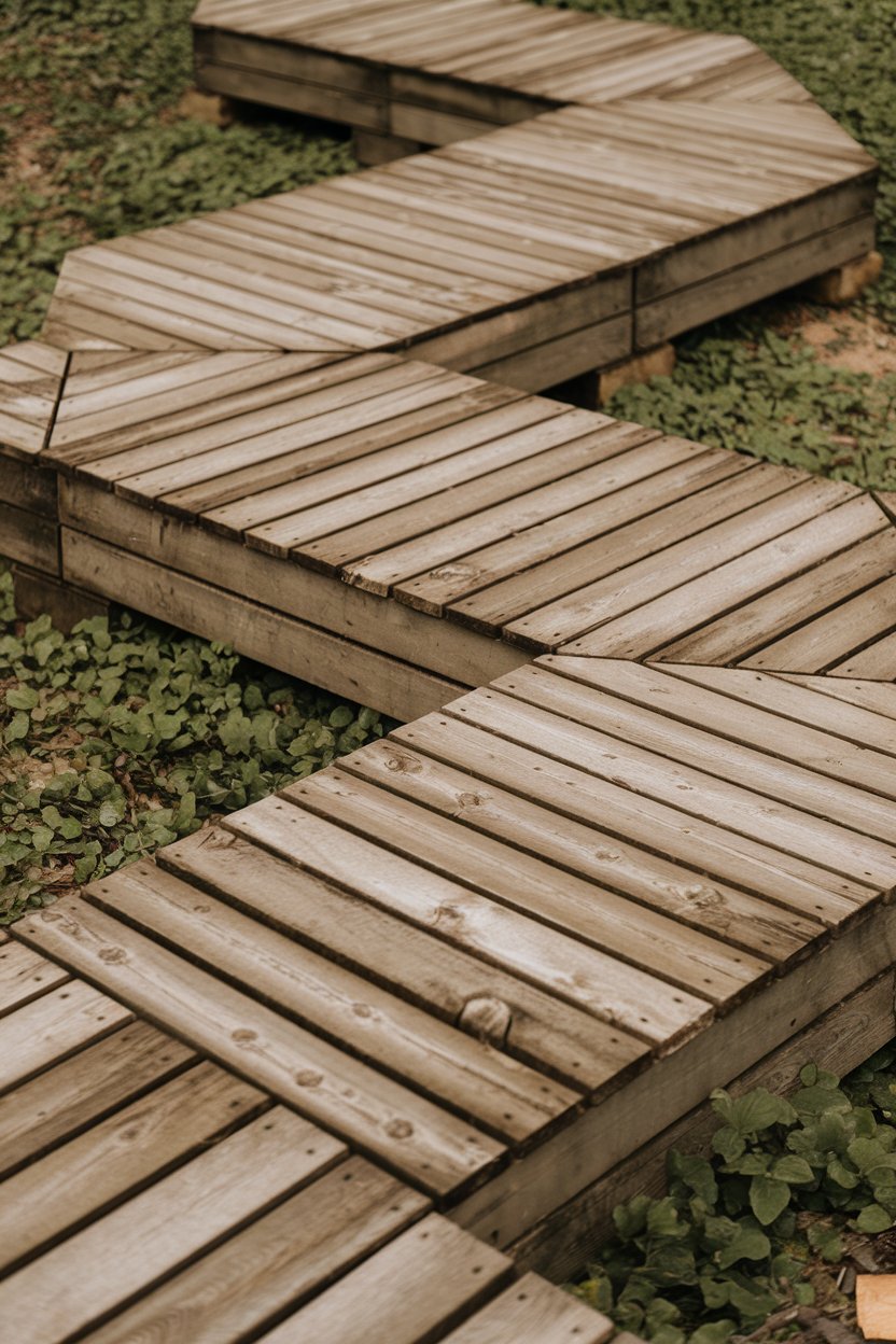 43 Unique Wooden Walkway Ideas for Your Garden, Backyard, and Outdoor ...