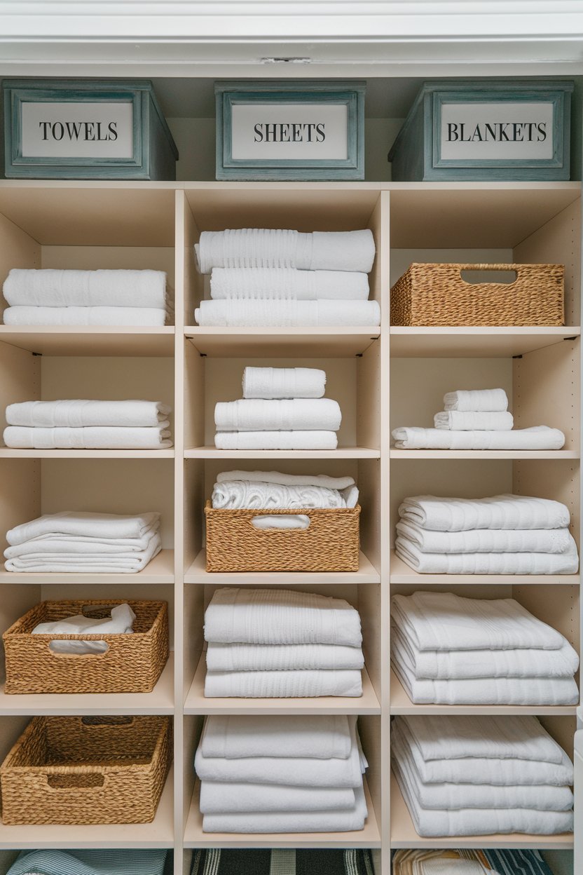 Large Linen Closet Organization 2025: 45 Smart Storage Ideas for Walk ...