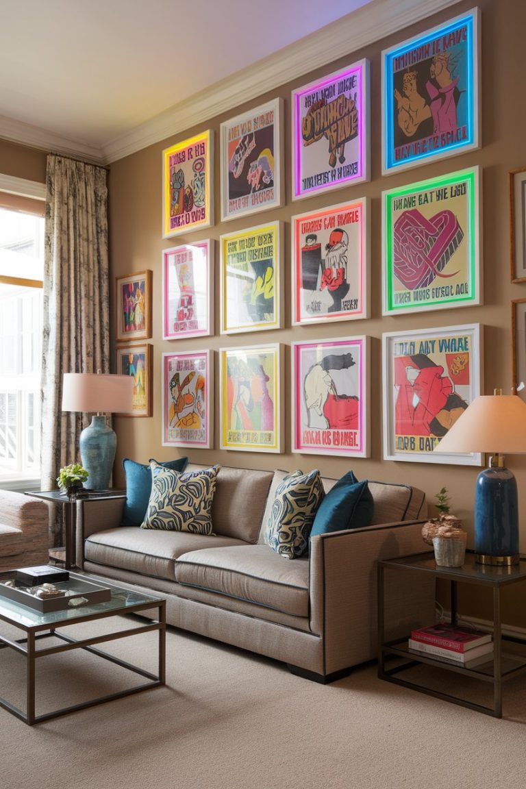 Top 39 Gallery Wall Ideas 2025 – Creative & Unique Designs for Living ...