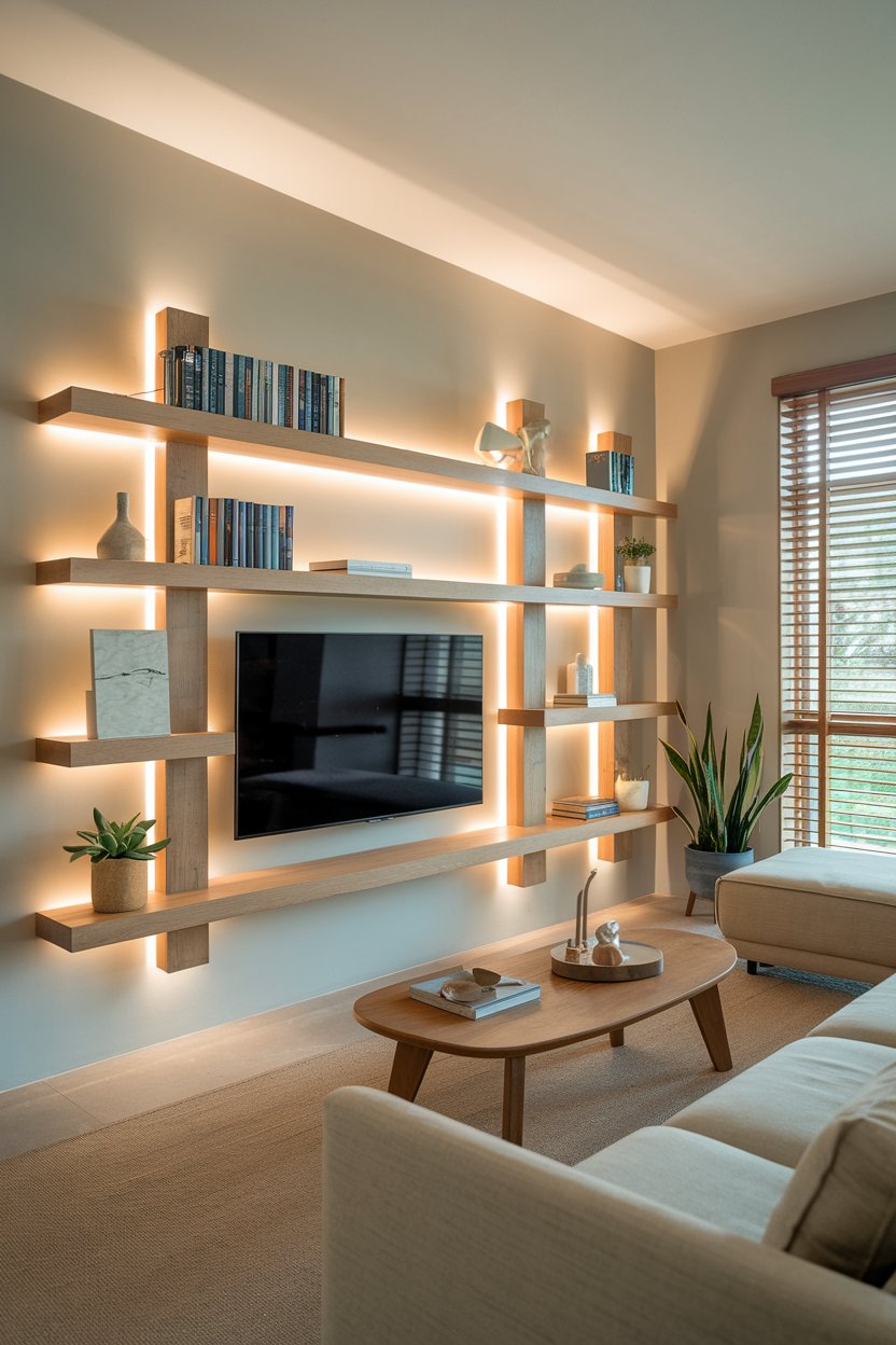 23 Innovative Living Room Shelf Ideas for 2025 | Stylish and Functional ...