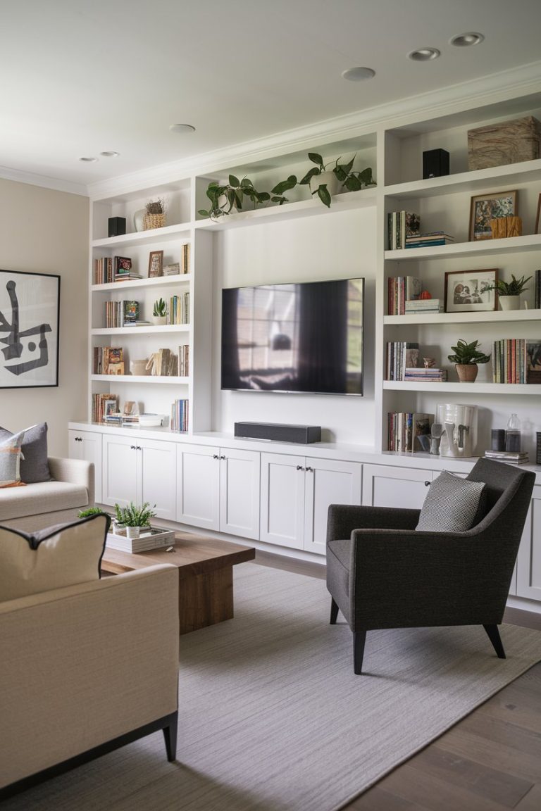 23 Innovative Living Room Shelf Ideas for 2025 | Stylish and Functional ...