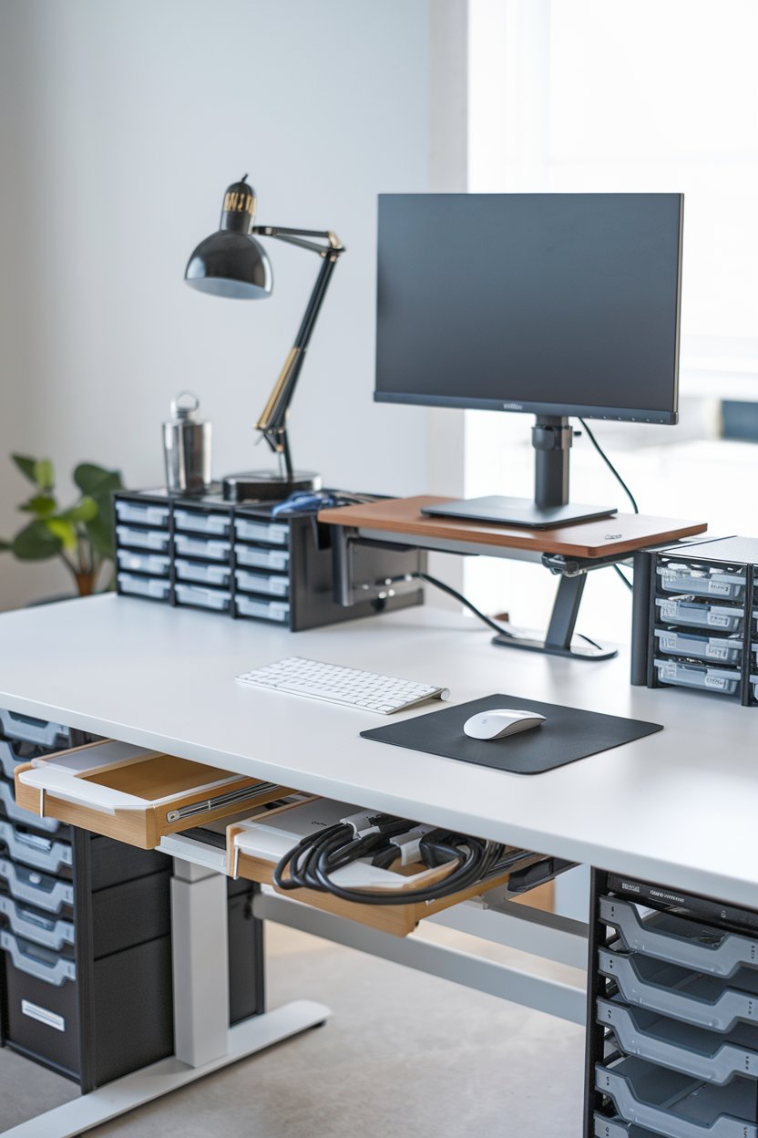 How to Organize a Home Office in 2025: 44 Smart Ideas for Space ...