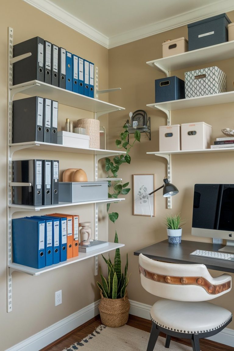 How to Organize a Home Office in 2025: 44 Smart Ideas for Space ...