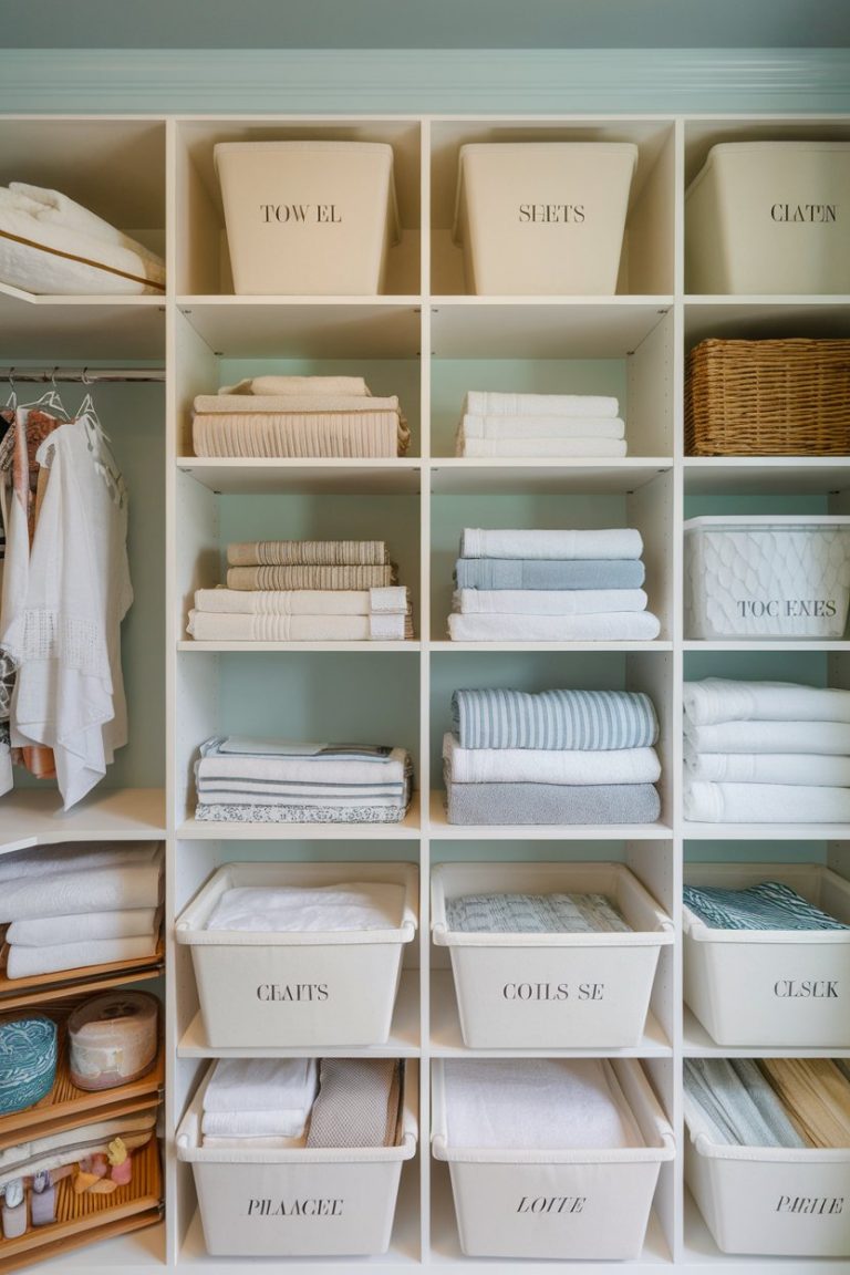 Large Linen Closet Organization 2025: 45 Smart Storage Ideas for Walk ...