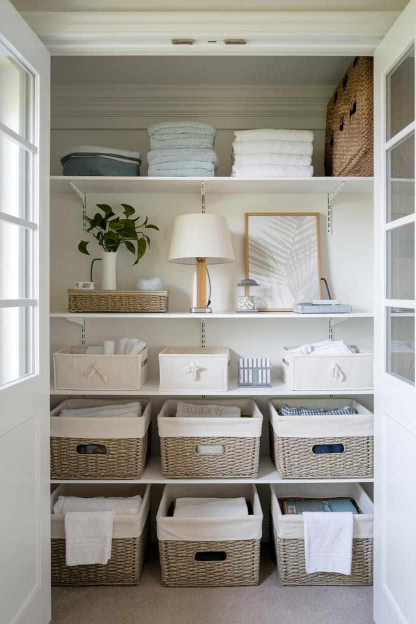 Small Linen Closet Organization 2025: 44 Genius Storage Ideas & Hacks ...