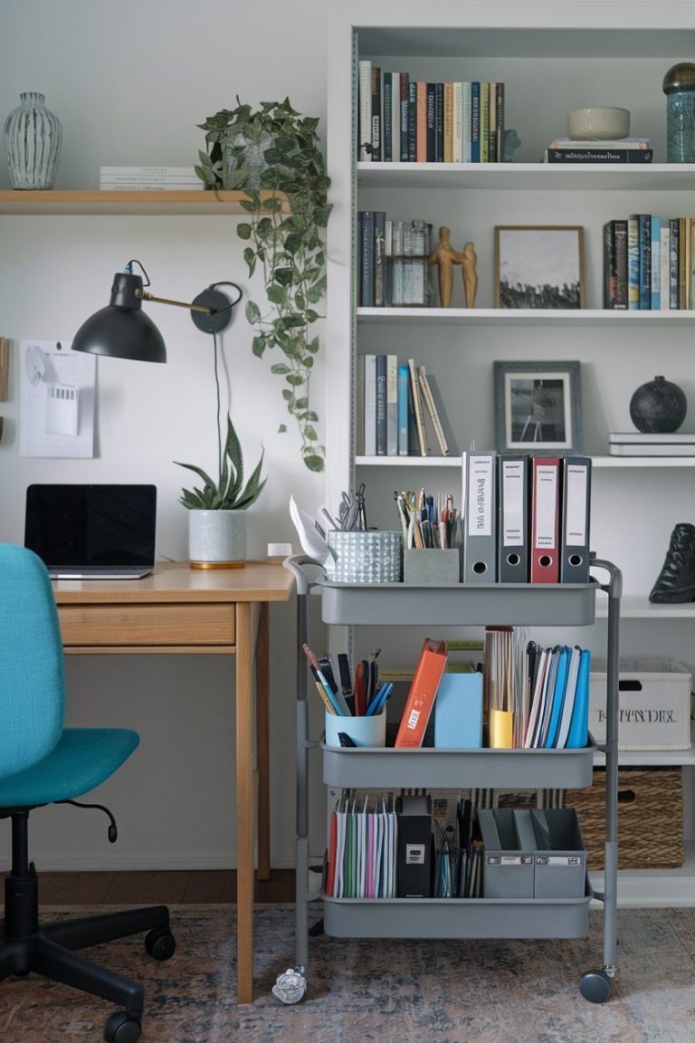 How to Organize a Home Office in 2025: 44 Smart Ideas for Space ...