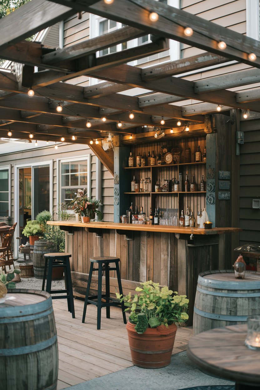 39 Outdoor Bar Ideas 2025 – DIY, Rustic, Modern, Budget-Friendly ...