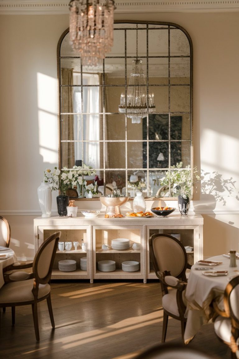 43 Creative Ideas for Decorating with Mirrors in Your Dining Room ...