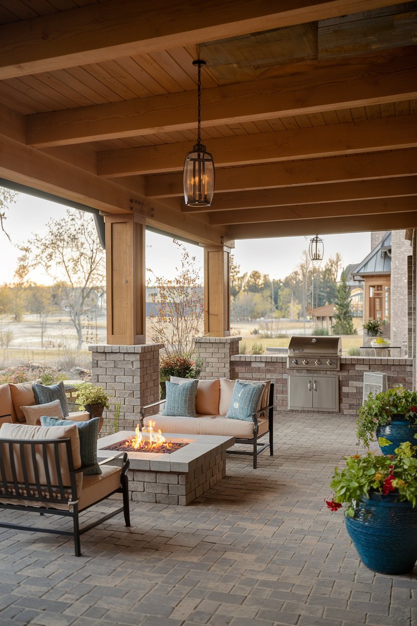 Top 42 Paver Patio Ideas 2025 – Modern Layouts, Brick, Stone, and 24x24 ...