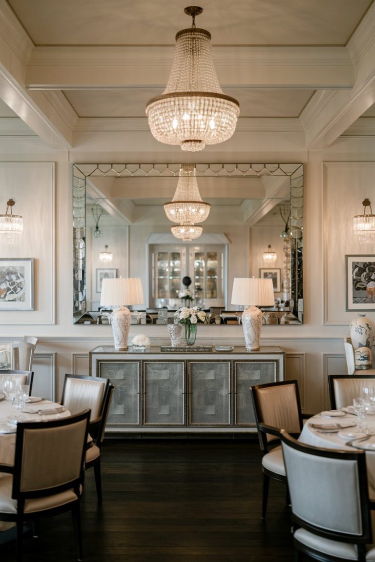 43 Creative Ideas for Decorating with Mirrors in Your Dining Room ...
