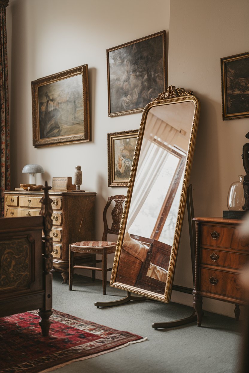 Standing Mirror Decorating 2025: 45 Stylish Ideas for Bedrooms, Living ...
