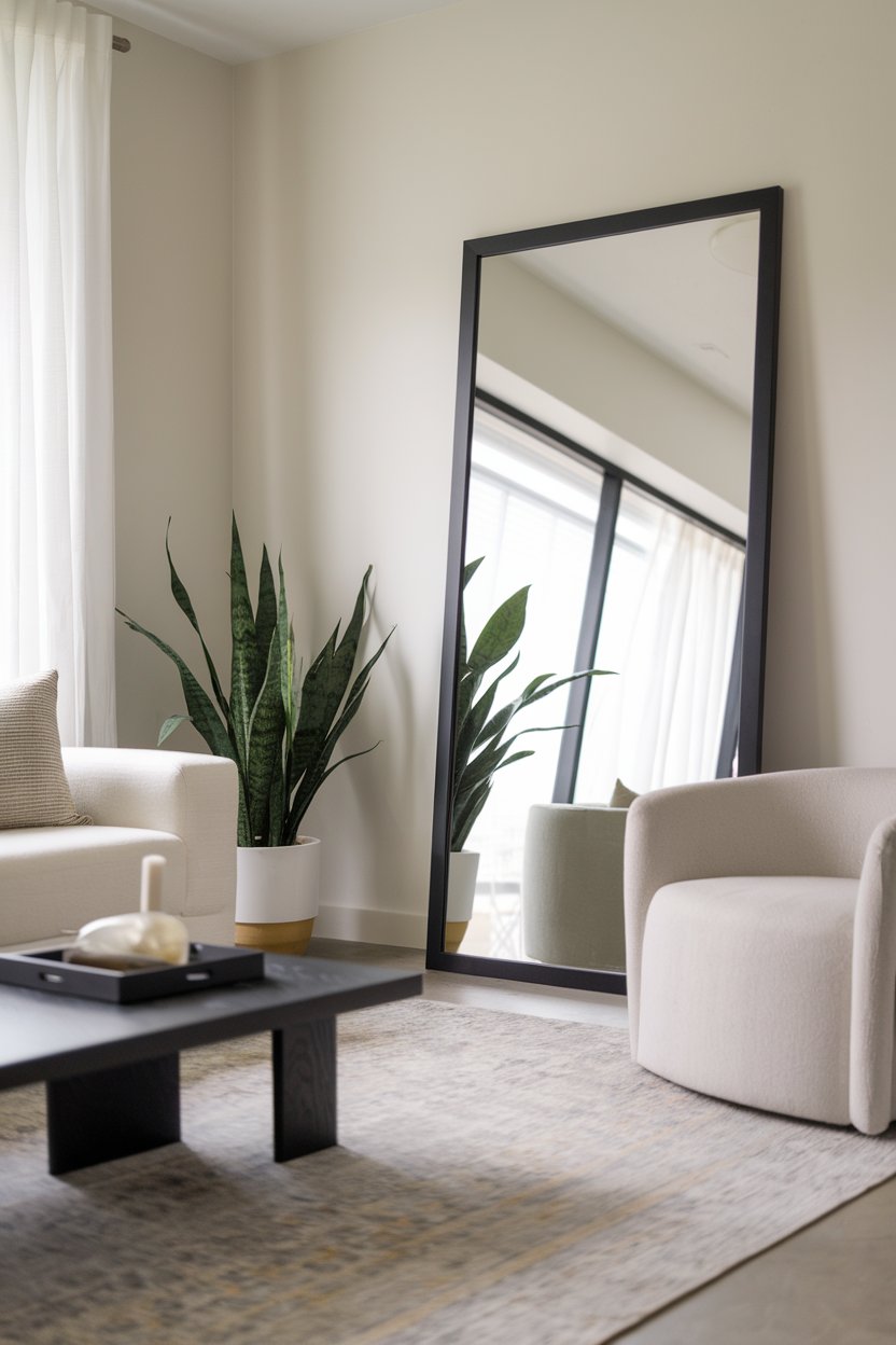Standing Mirror Decorating 2025: 45 Stylish Ideas for Bedrooms, Living ...
