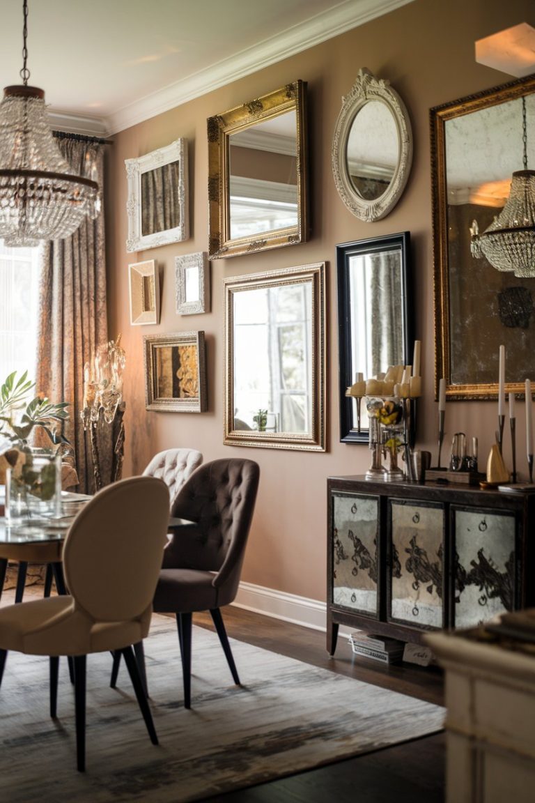 43 Creative Ideas for Decorating with Mirrors in Your Dining Room ...