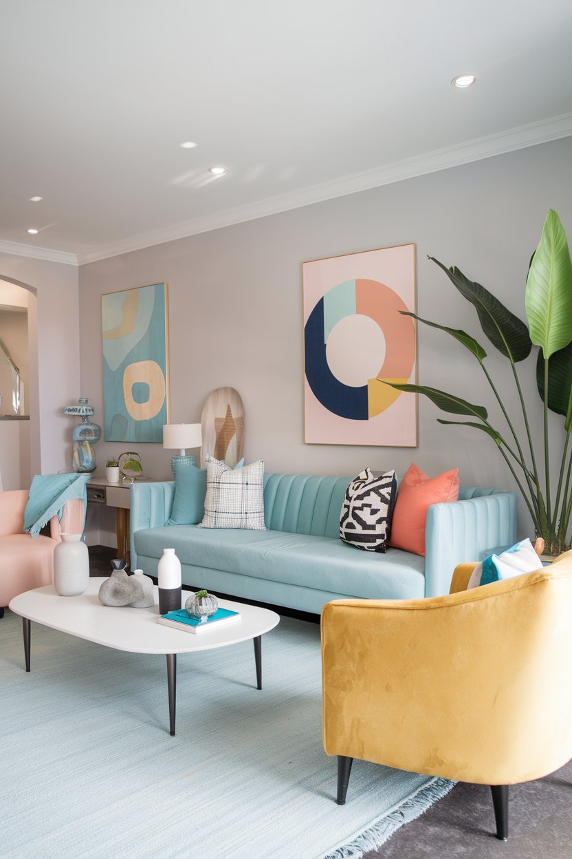 Pastel Color Living Room Ideas 2025: 43 Trendy Designs for a Stylish ...