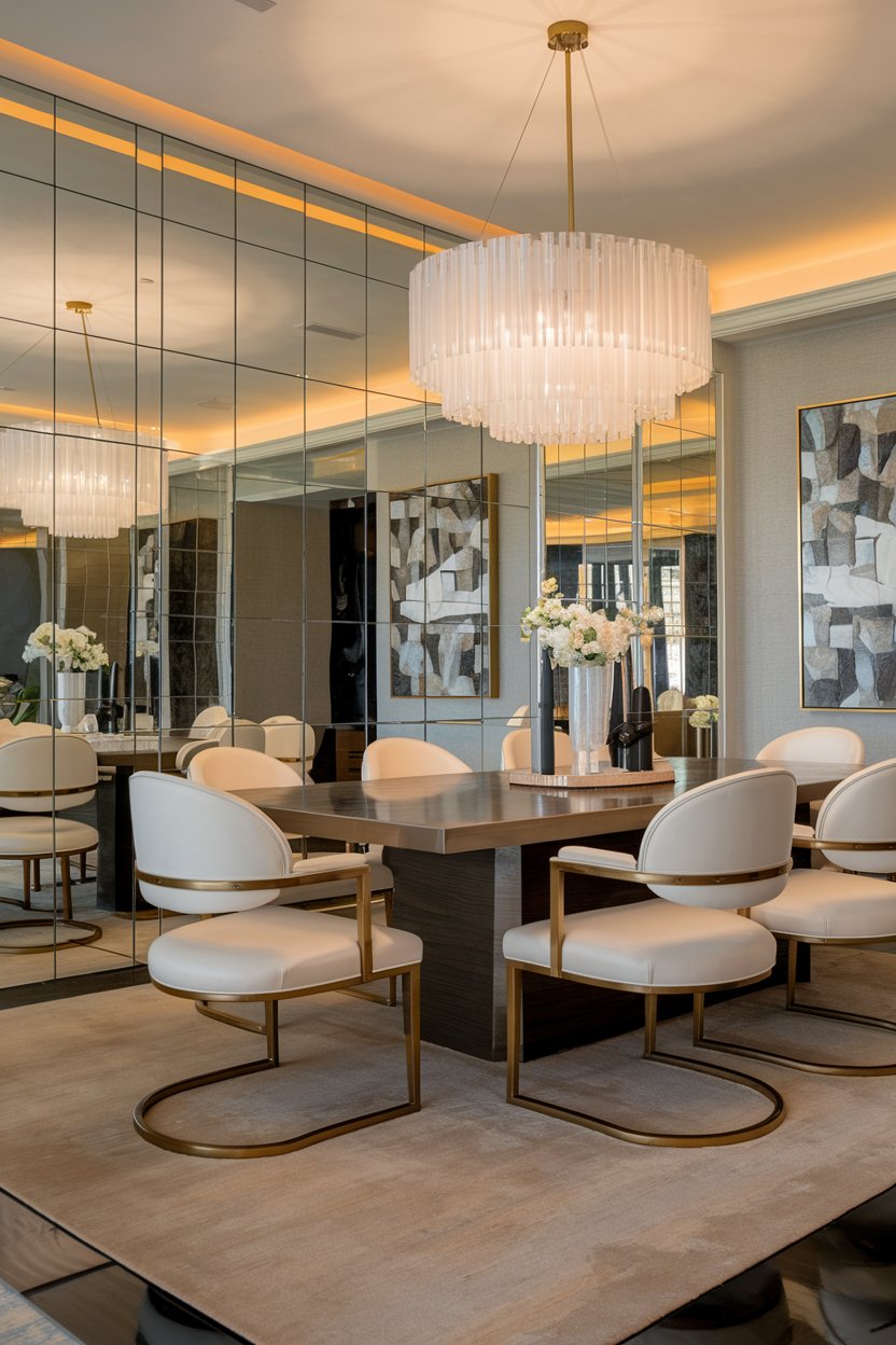 43 Creative Ideas for Decorating with Mirrors in Your Dining Room ...