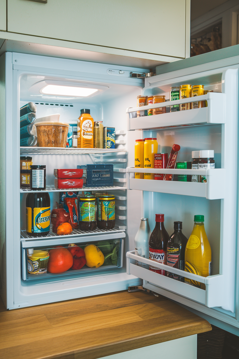 Small Fridge Organization 2025: 42 Space-Saving Ideas for Tiny Kitchens ...