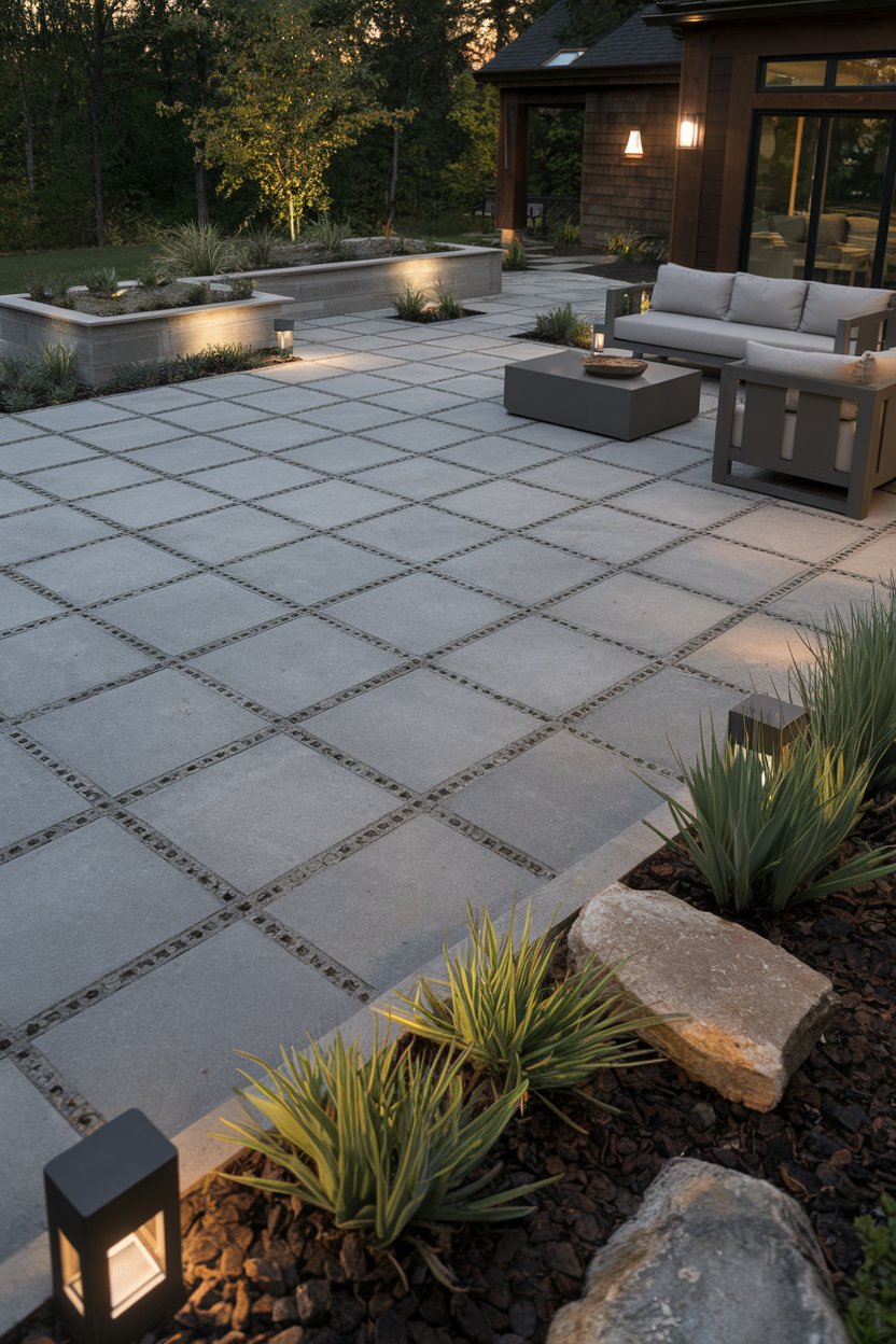 Top 42 Paver Patio Ideas 2025 – Modern Layouts, Brick, Stone, and 24x24 ...