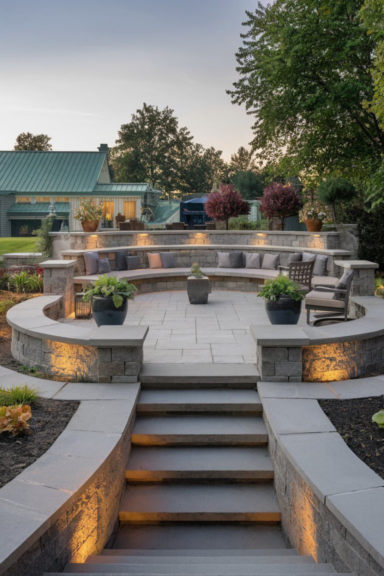 Top 42 Paver Patio Ideas 2025 – Modern Layouts, Brick, Stone, and 24x24 ...