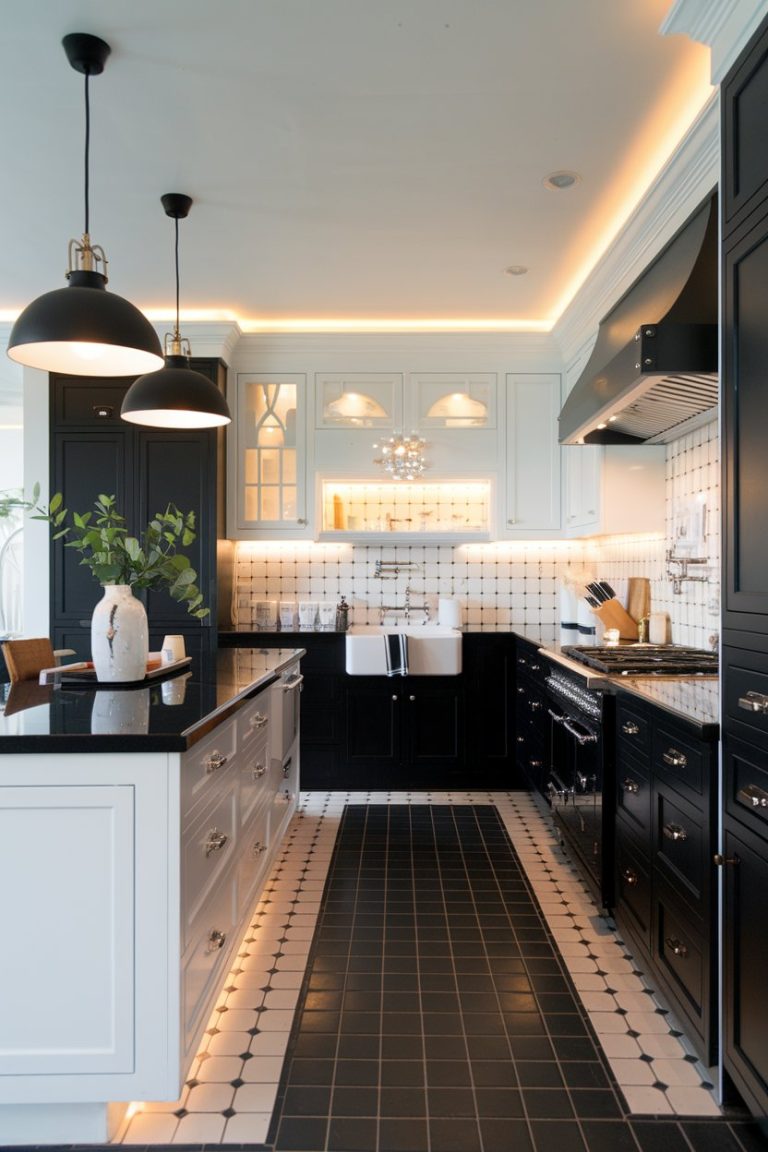 43 Black and White Kitchen Ideas 2025: Modern, Rustic, Farmhouse, and ...