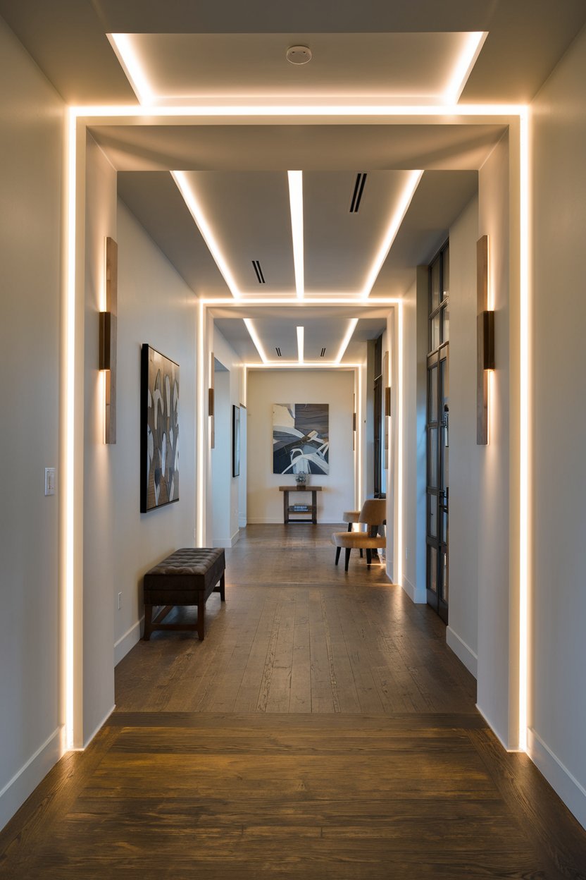 Long Hallway Decorating Ideas 2025 – Wall Decor, Lighting, Paint ...