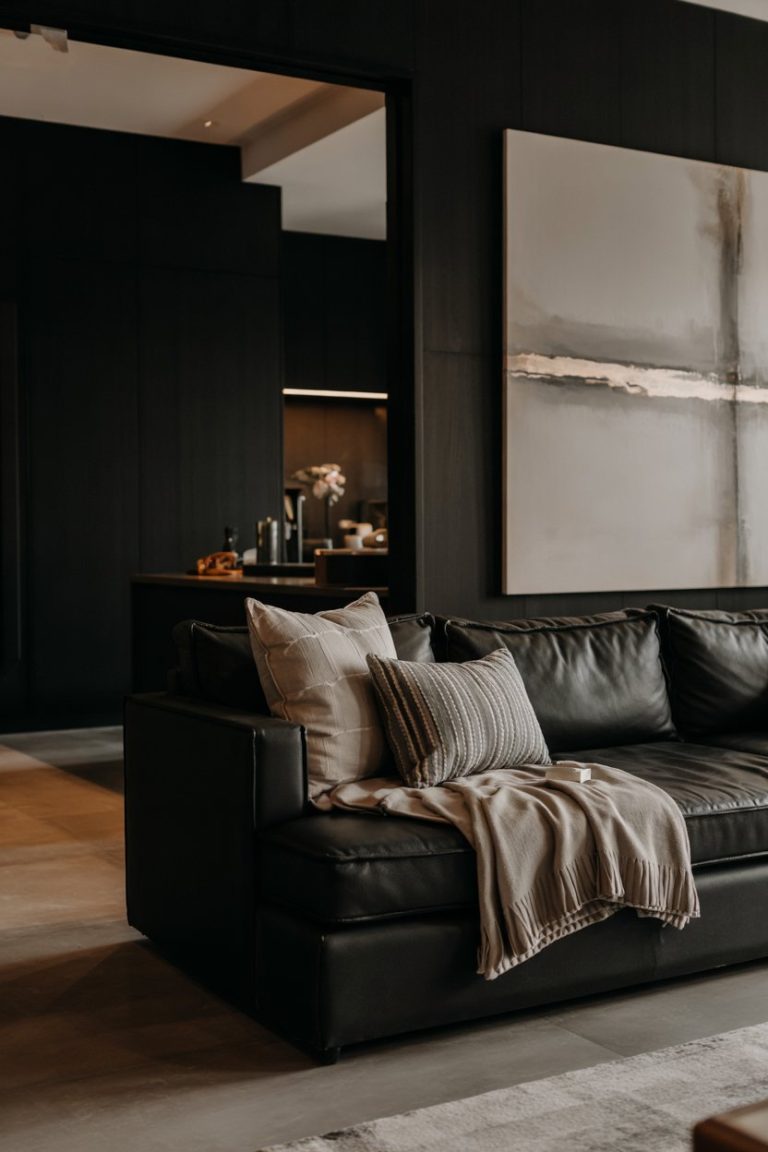 43 Black Living Room Ideas 2025: Modern, Elegant & Bold Color Pairings ...