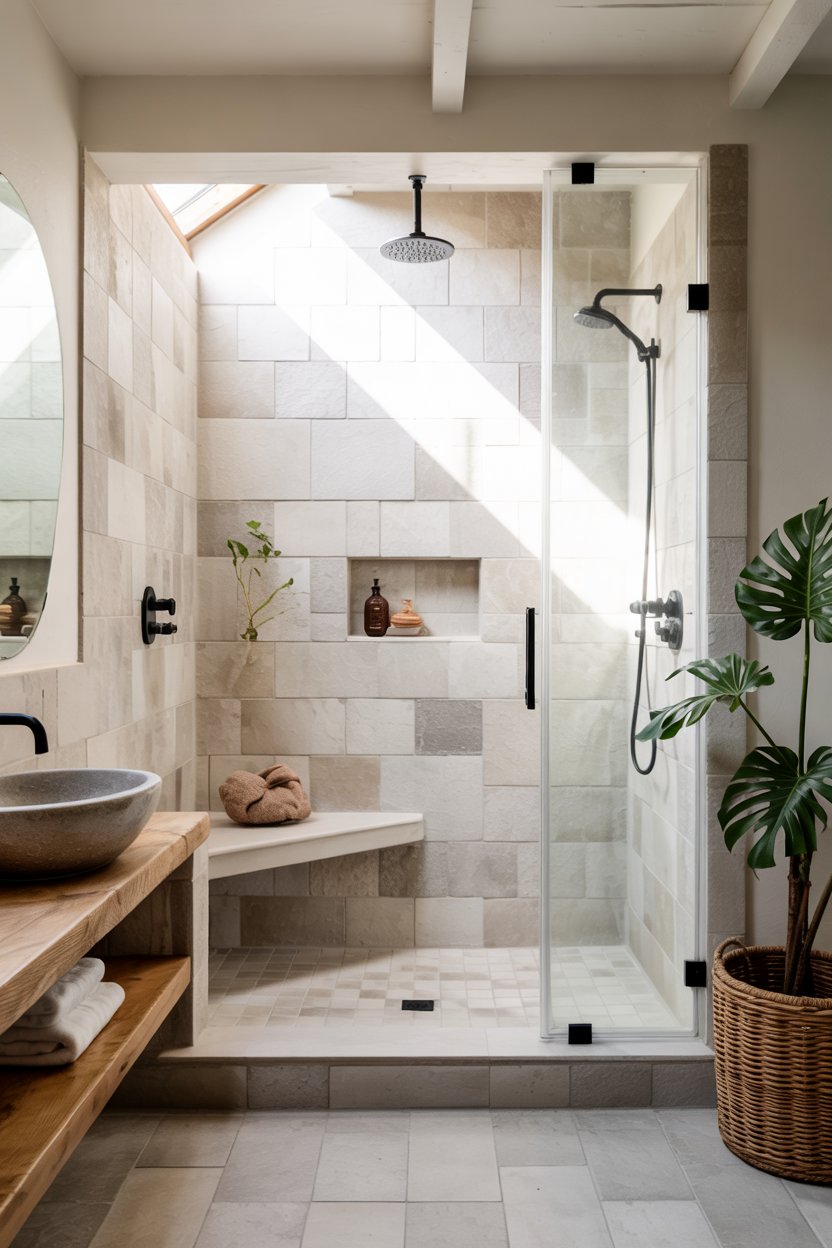 Walk In Shower No Door 2025: 41 Stunning Ideas for Master Baths, Small ...