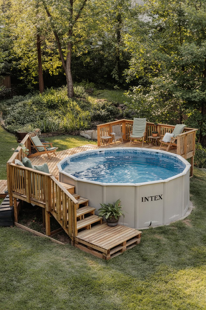 44 Stunning Above Ground Pool Deck Ideas 2025 for Any Yard – Cheap, DIY ...
