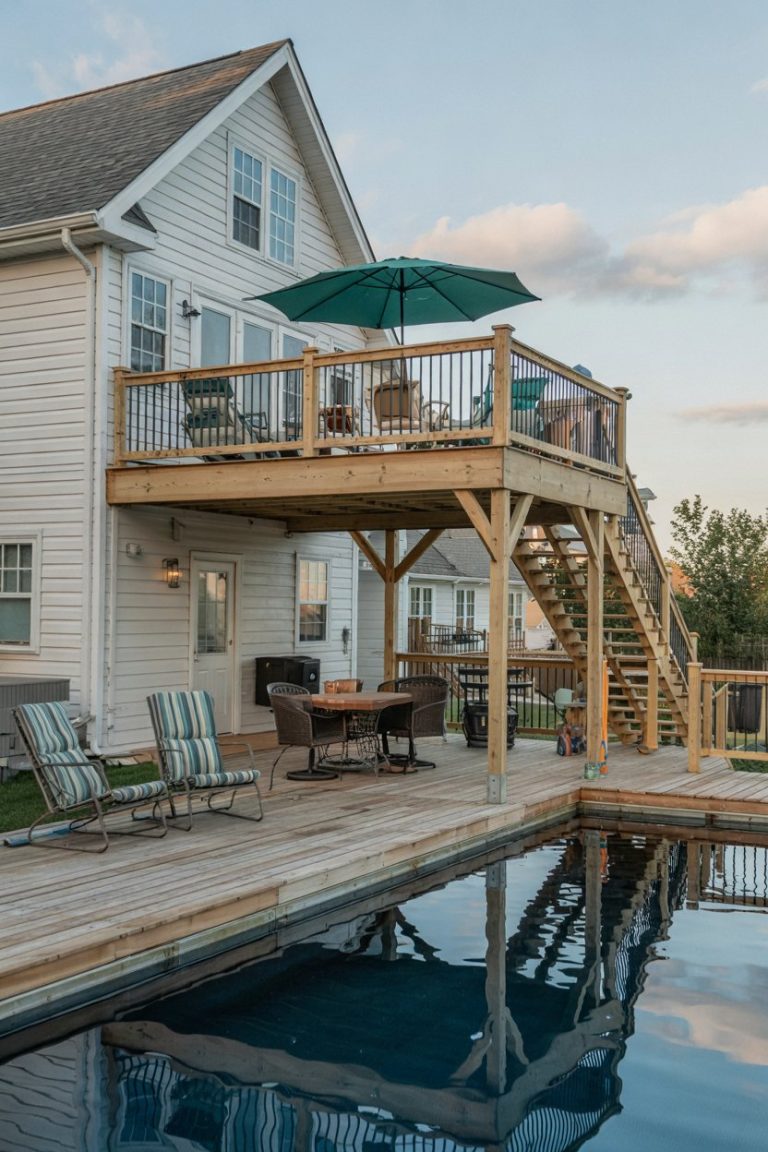 44 Stunning Above Ground Pool Deck Ideas 2025 for Any Yard – Cheap, DIY ...