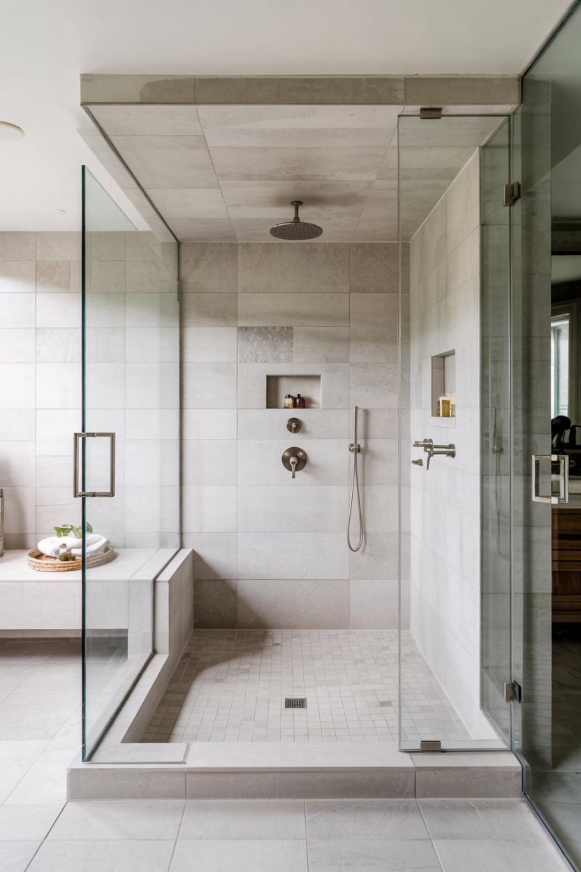 Walk In Shower No Door 2025: 41 Stunning Ideas for Master Baths, Small ...