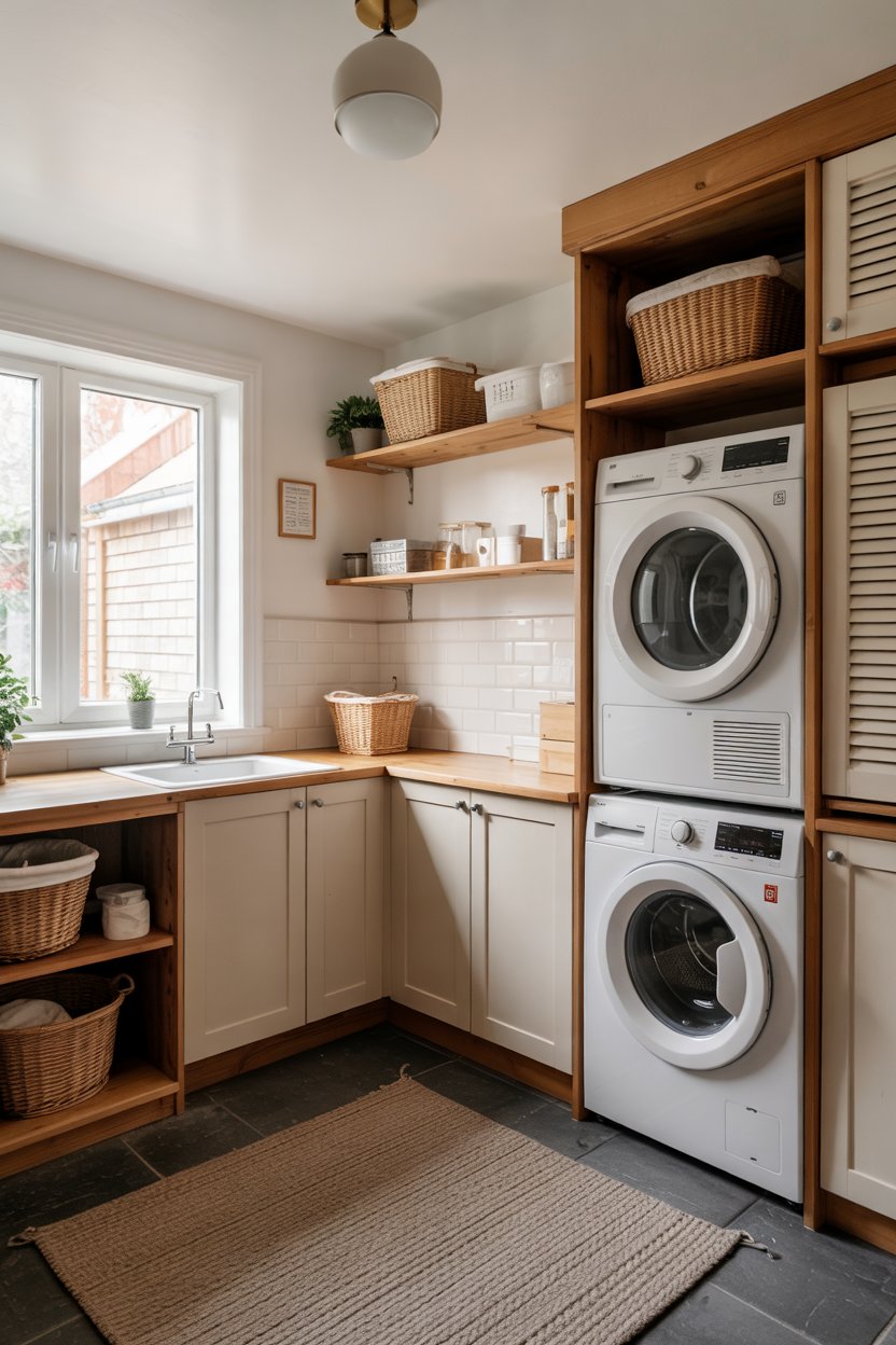 Tiny Laundry Room Ideas 2025: 33 Space Saving Designs with Stackable ...