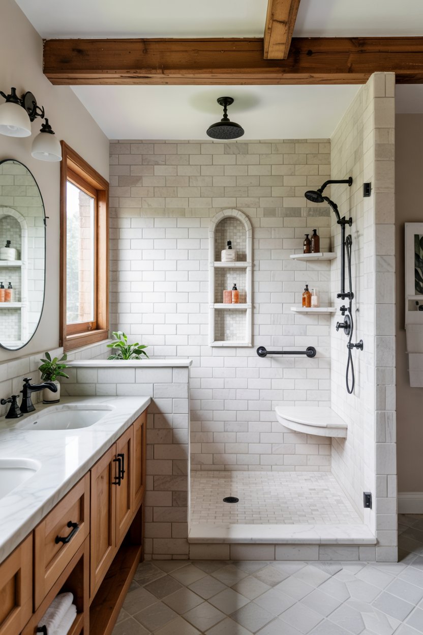 Walk In Shower No Door 2025: 41 Stunning Ideas for Master Baths, Small ...