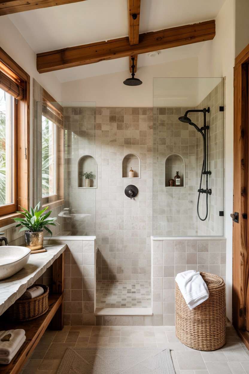Walk In Shower No Door 2025: 41 Stunning Ideas for Master Baths, Small ...