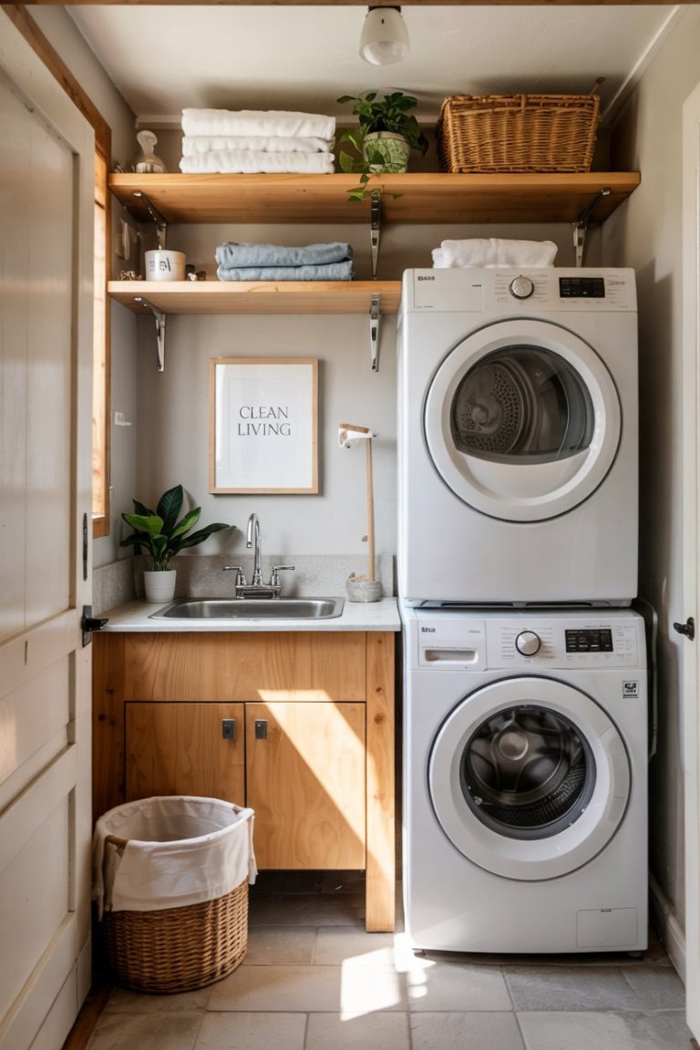 Tiny Laundry Room Ideas 2025: 33 Space Saving Designs with Stackable ...