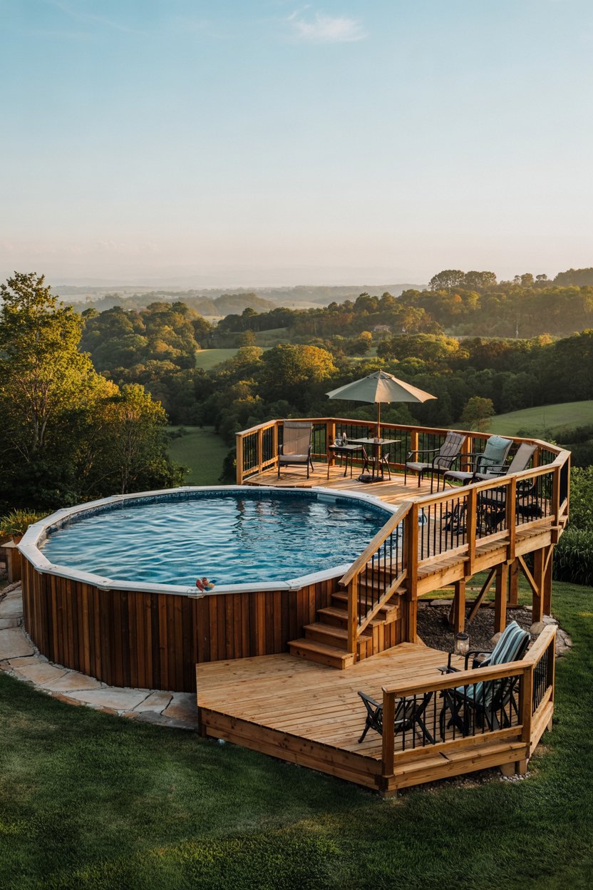 44 Stunning Above Ground Pool Deck Ideas 2025 for Any Yard – Cheap, DIY ...