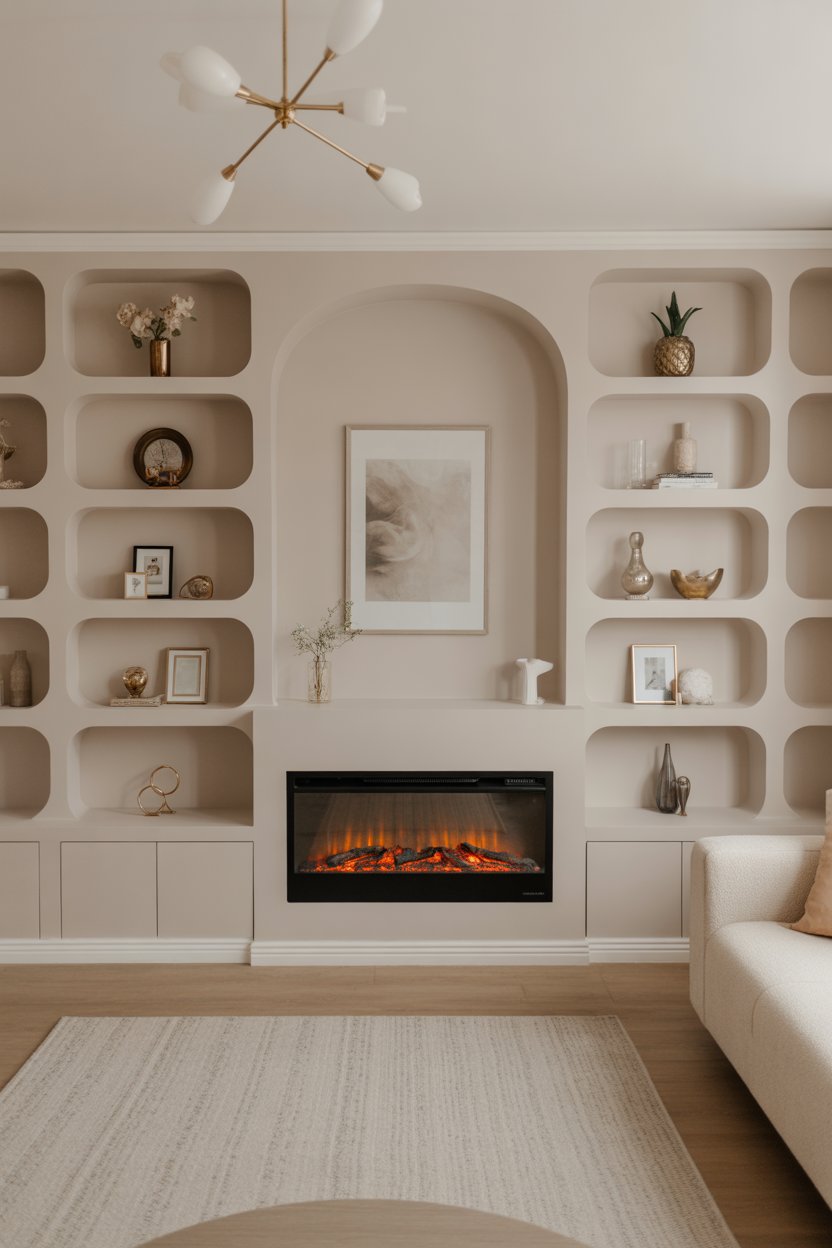 38 Built-In Shelves Living Room Ideas 2025 for Fireplace Walls, Small ...