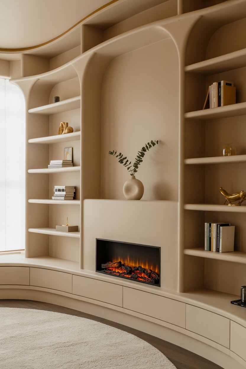 38 Built-In Shelves Living Room Ideas 2025 for Fireplace Walls, Small ...