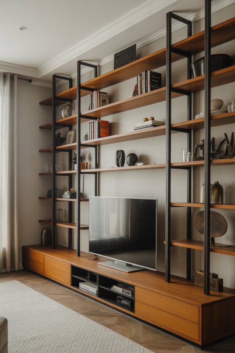 38 Built-In Shelves Living Room Ideas 2025 for Fireplace Walls, Small ...