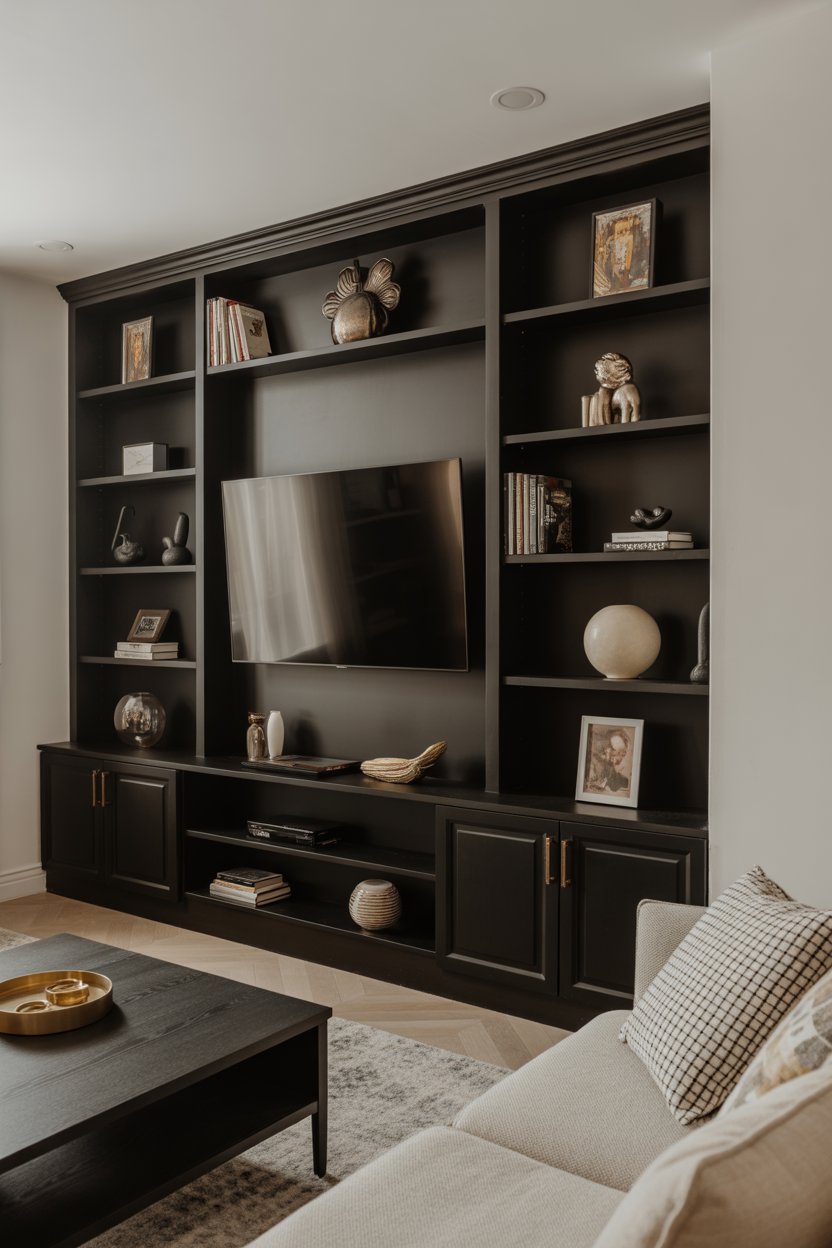 38 Built-In Shelves Living Room Ideas 2025 for Fireplace Walls, Small ...