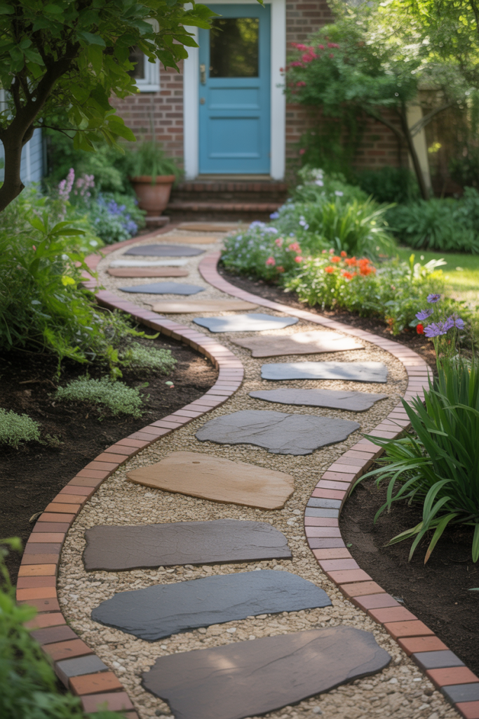 Top 38 Pavers Walkway Ideas 2025: Stone, Brick, Concrete & DIY Designs ...