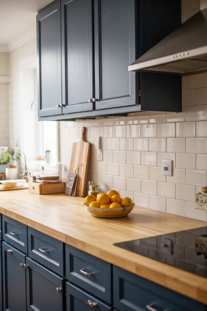 43 Stylish Dark Kitchen Cabinets 2025 Ideas with Light Countertops ...