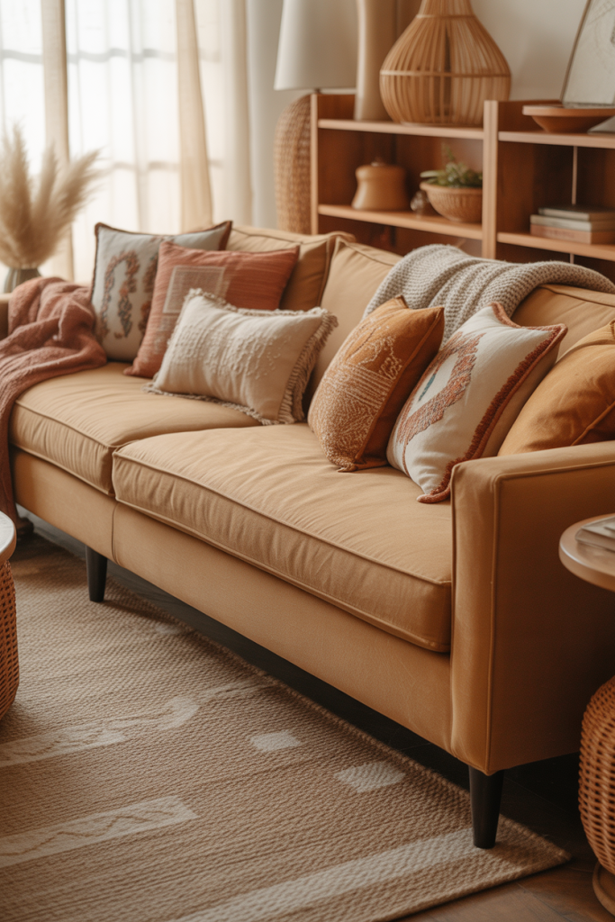 Brown Sofa Living Room Ideas 2025 – 44 Stylish Decor Trends with Color ...
