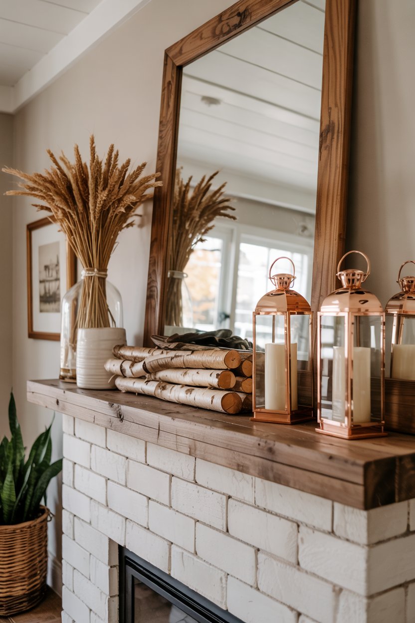35 Fall Mantle Decor Ideas 2025: Cozy, Minimal, Rustic & DIY Styles ...